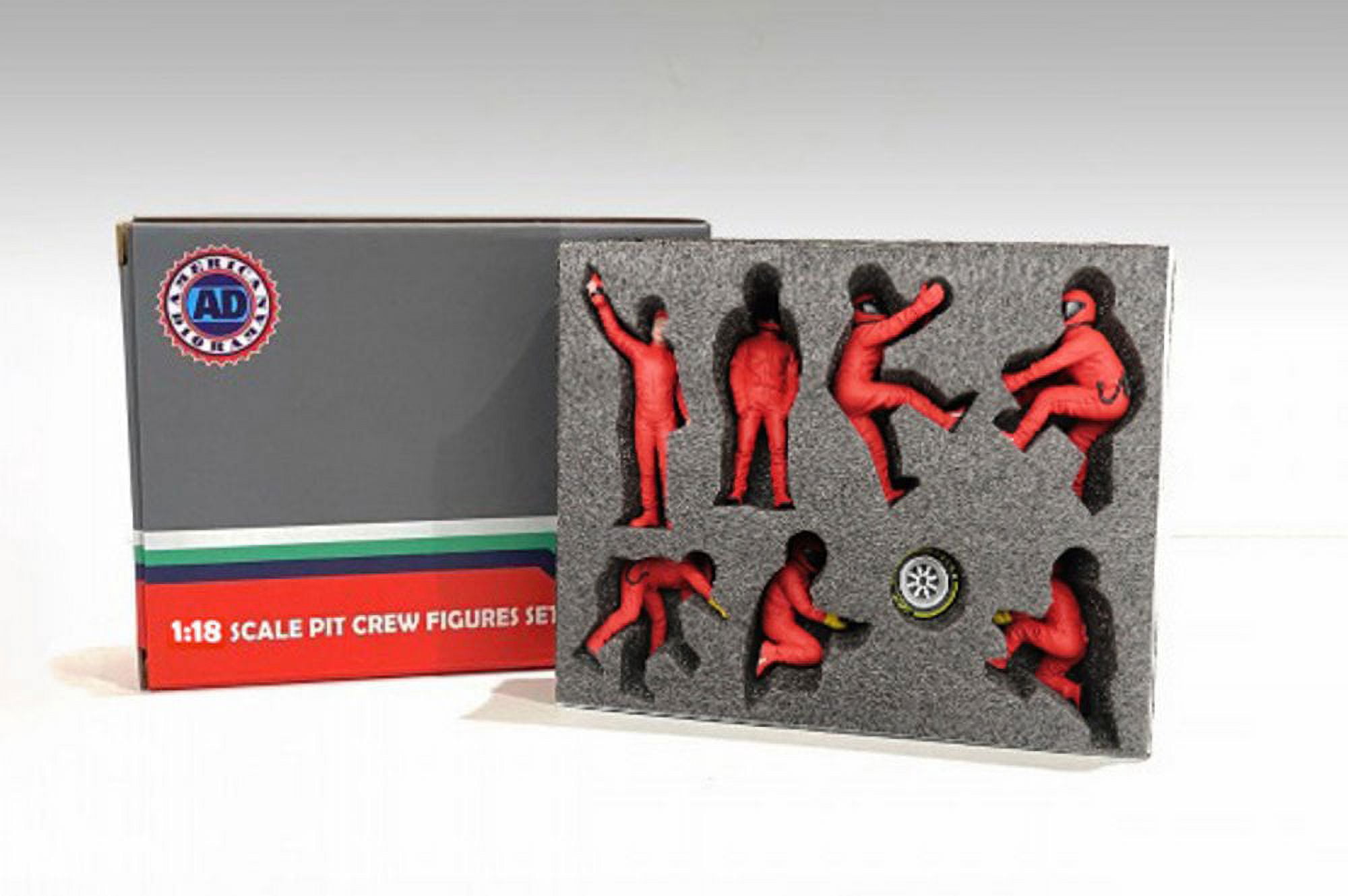 Formula One F1 Pit Crew Team Red Set III, Red - American Diorama 76556 ...