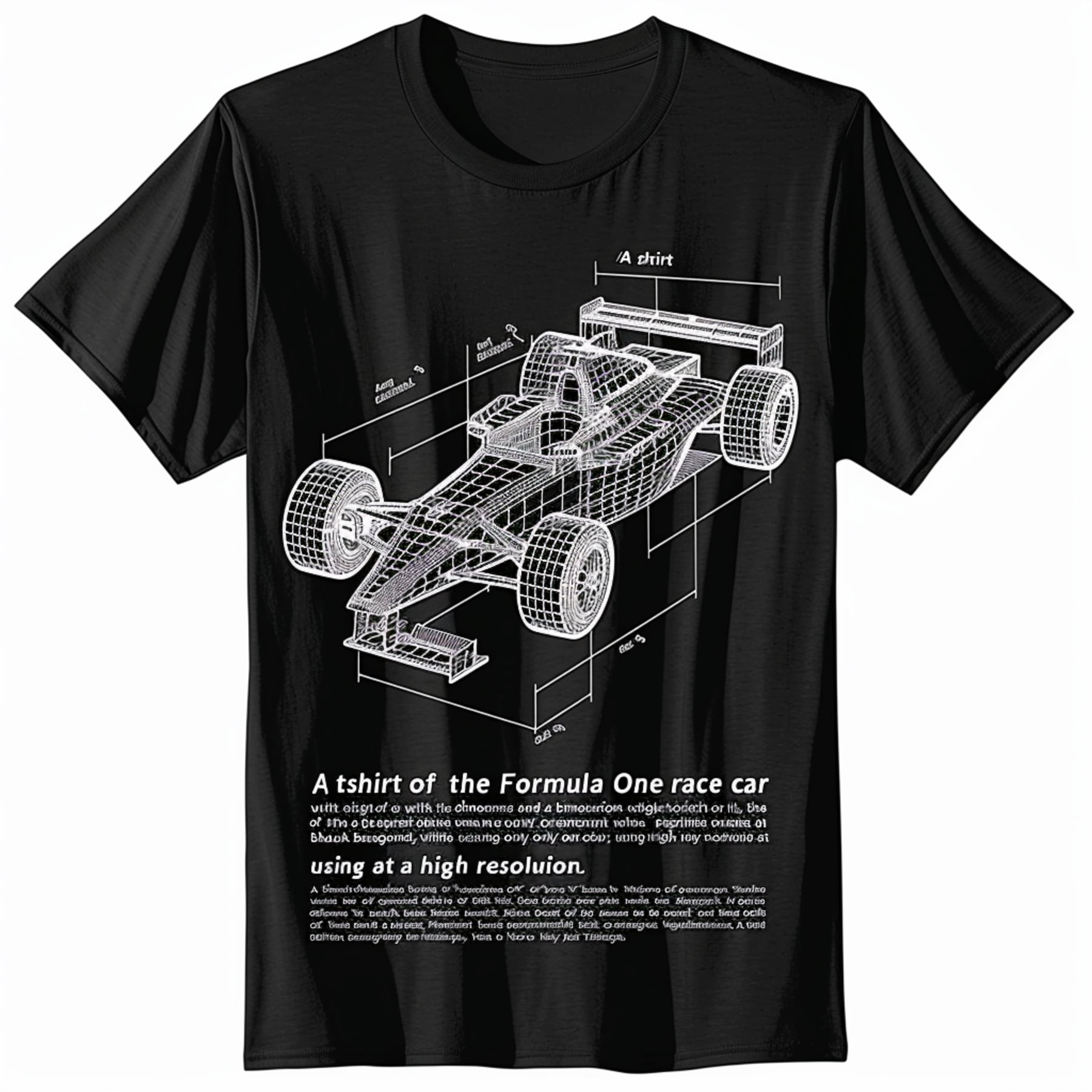Formula One Race Car Blueprint Design Lewis Hamilton TShirt Black ...