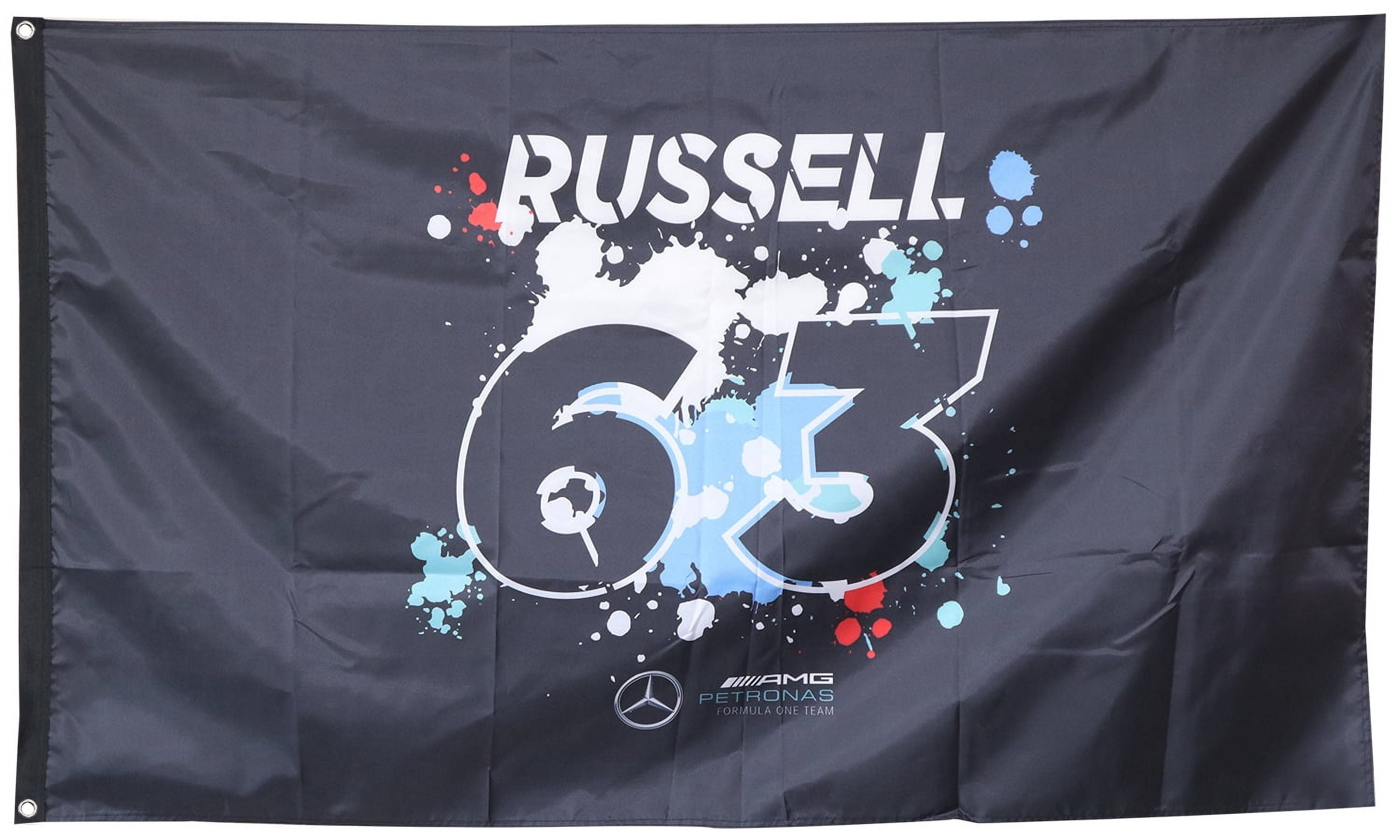 Formula One flag F1 Petronas Russell #63 Flags banner with Grommets Man ...