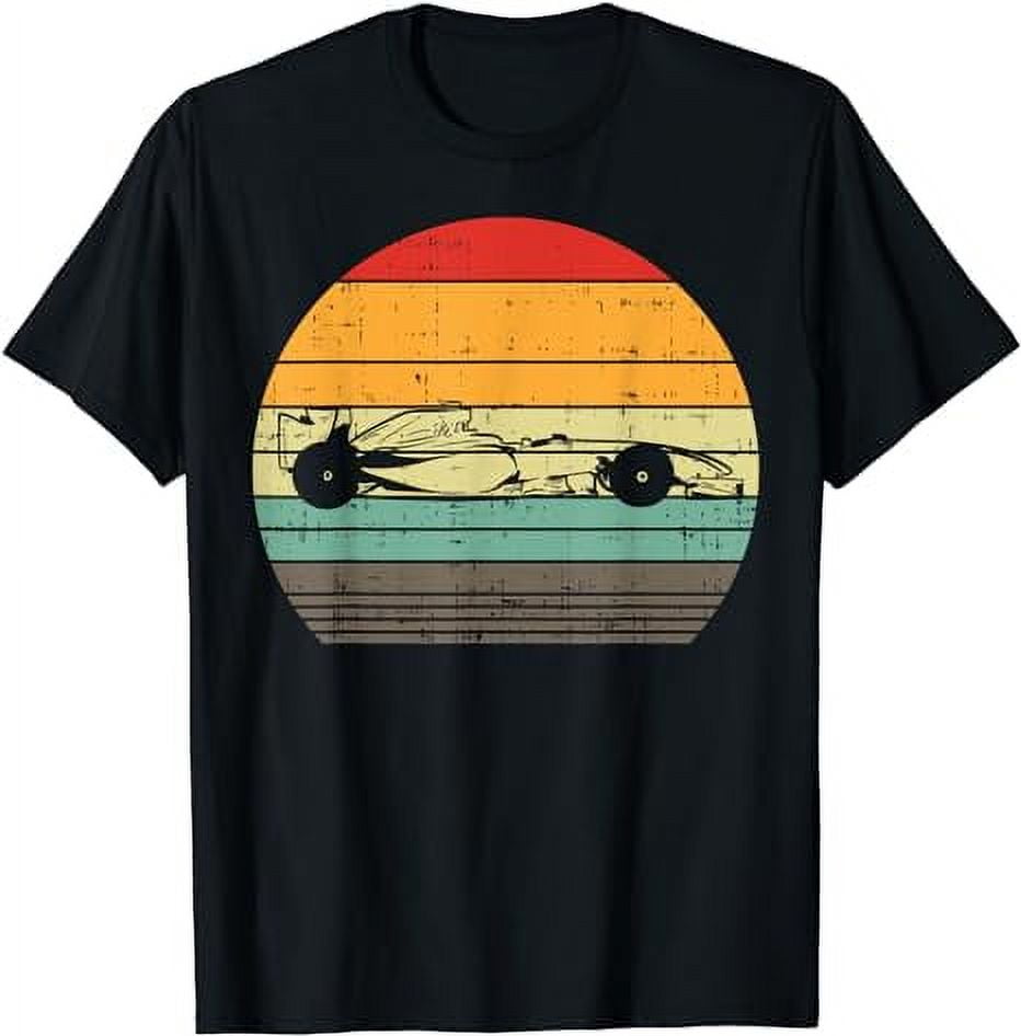Formula Race Car Sunset Retro Driver Racing Fans Racer Gift T-Shirt ...