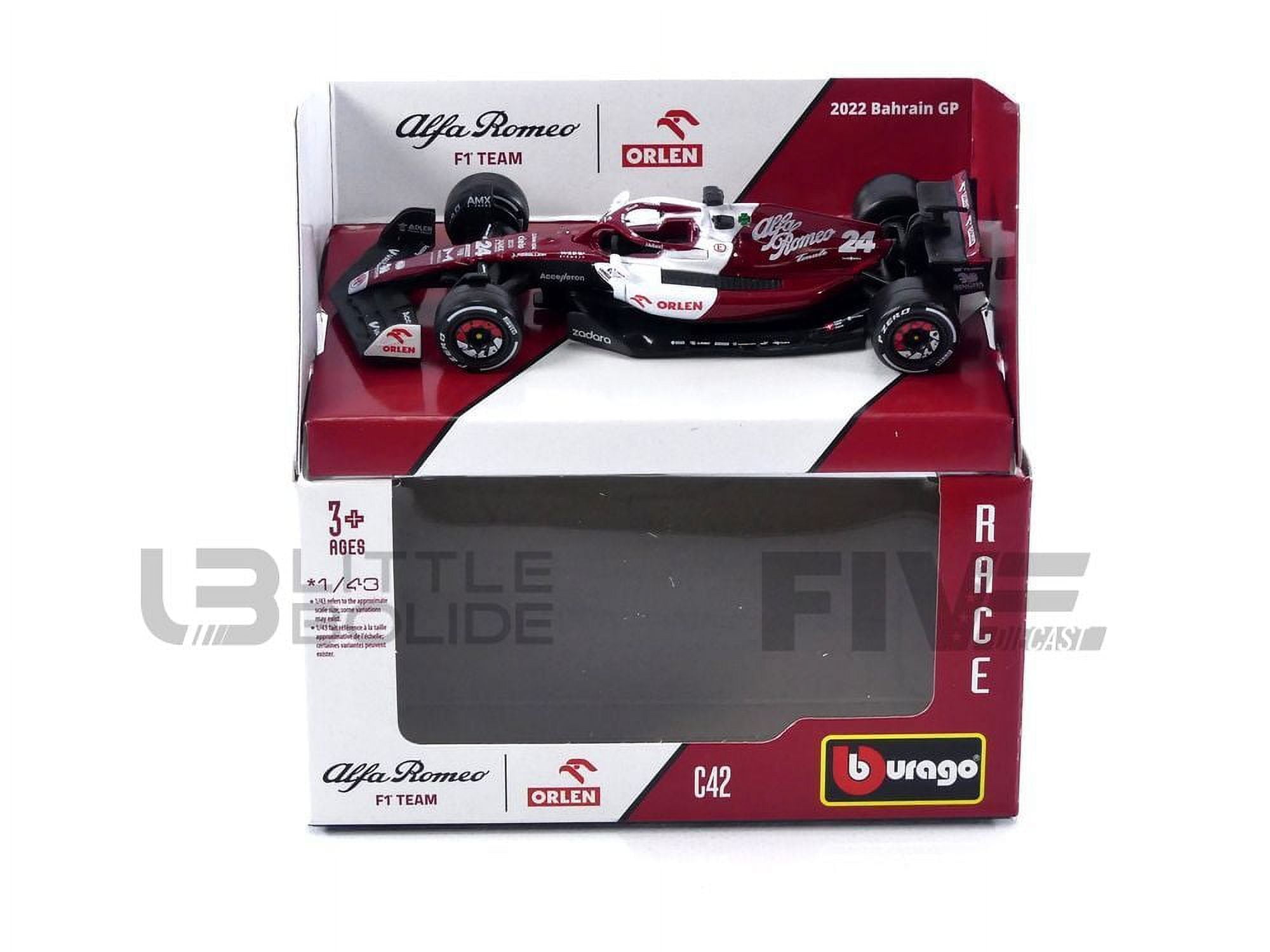 Formula Racing 2022 Alfa Romeo F1 Team, #77 Veltteri Bottas, Bburago 18 ...