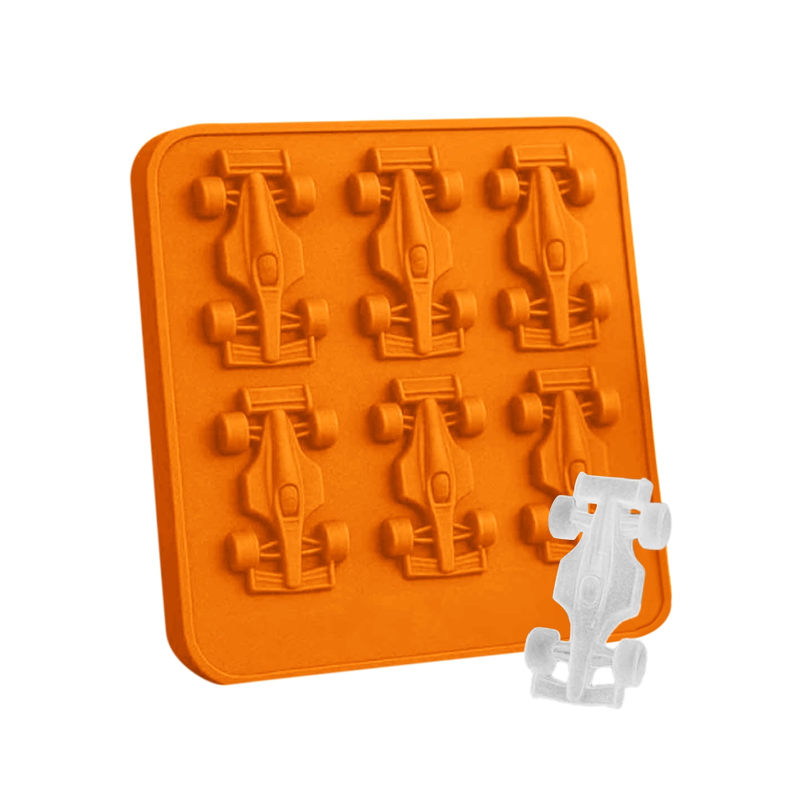 Formula Racing Car Ice Mold Silicone Race Car 6 Cavity Baking Tray DIY ...