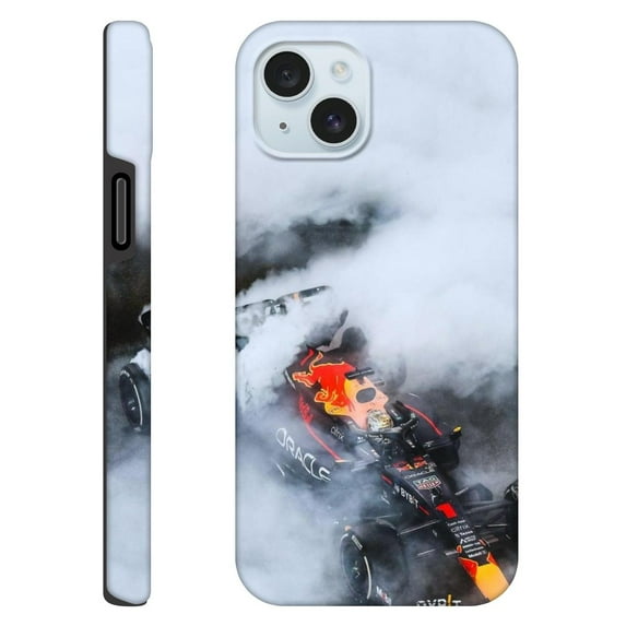 Formula Racing Car Phone Case with Smoky Drift Art 17 to 11 Pro Max ...
