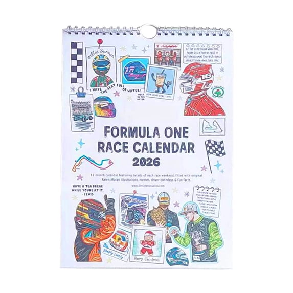F1 Scrapbook Race Calendar 2026 Memory Keepsake Season Tracker Ultimate ...