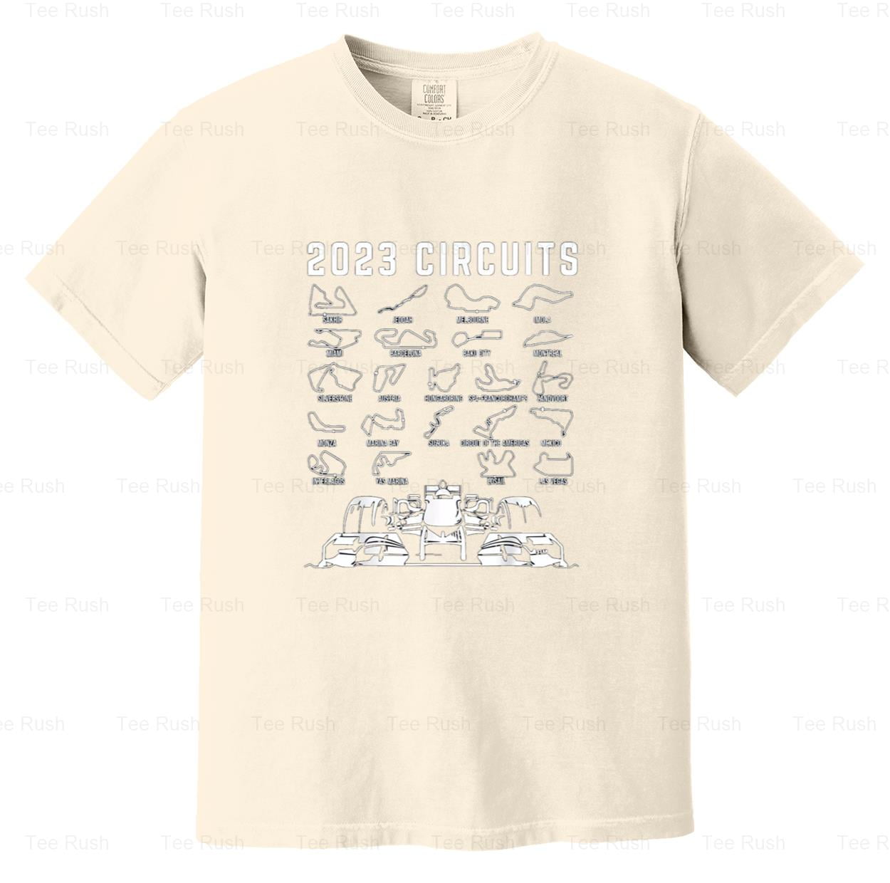 Formula Racing Track Circuit Race Car Lover 2023, F1, Motorsport Gift, Comfort Color T-Shirt ...