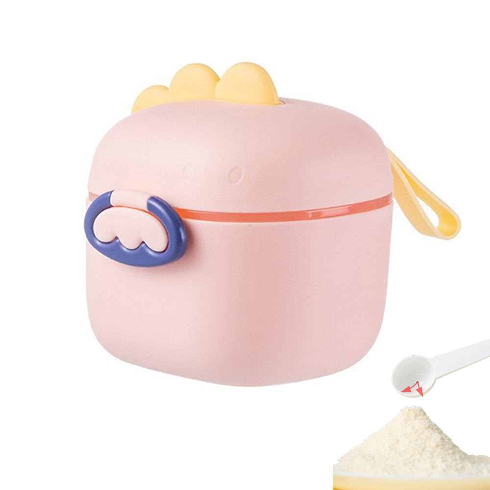 Formula dispenser with spoon, dinosaur milk powder container, portable ...