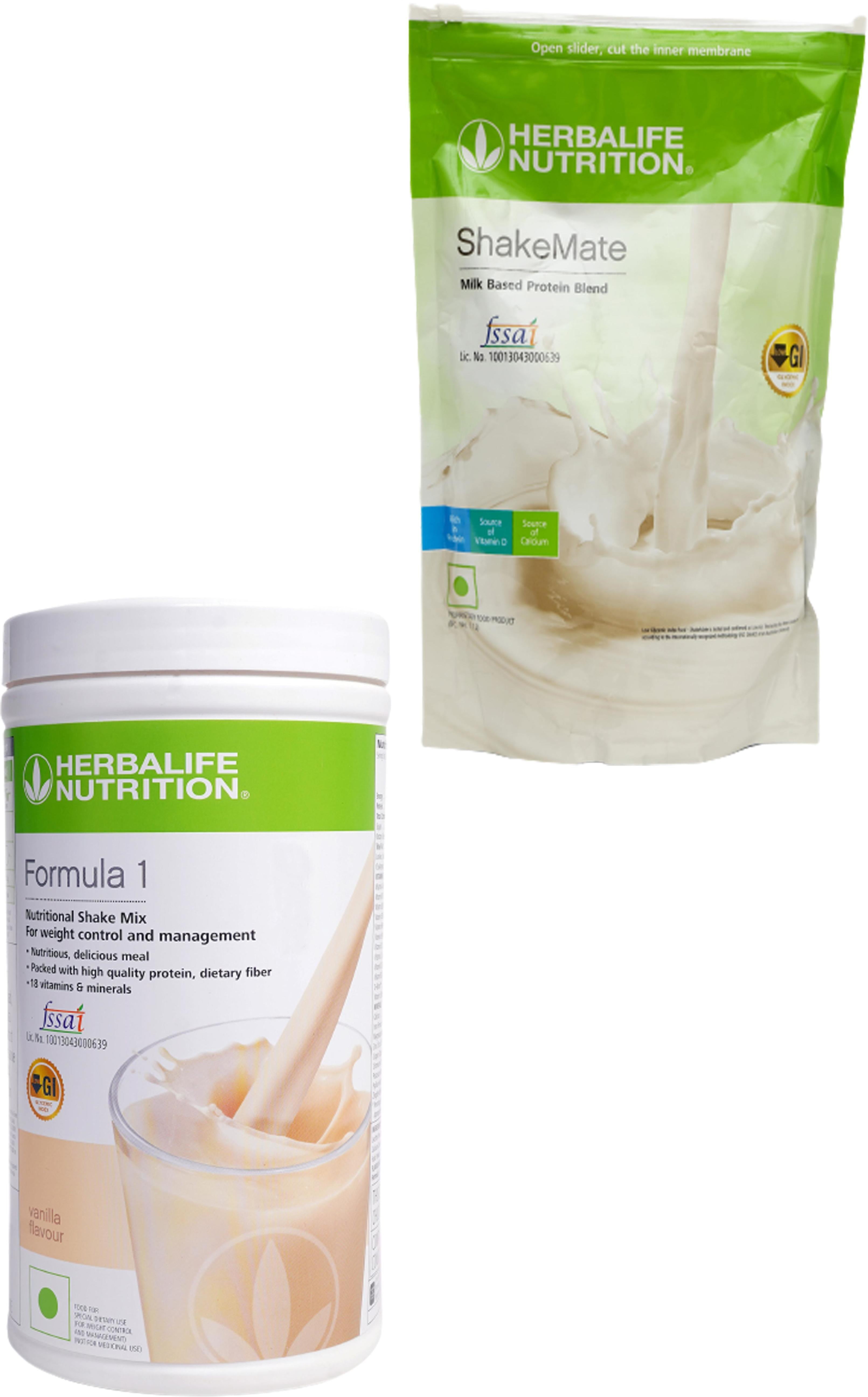 Formula1 Shake - Vanilla Flavor With Shake Mate Milk Powder - Vanilla ...