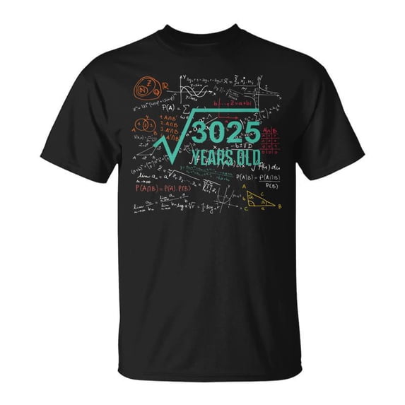 Formulas Root 3025 55Th Fifty Five Birthday TShirt - Walmart.com