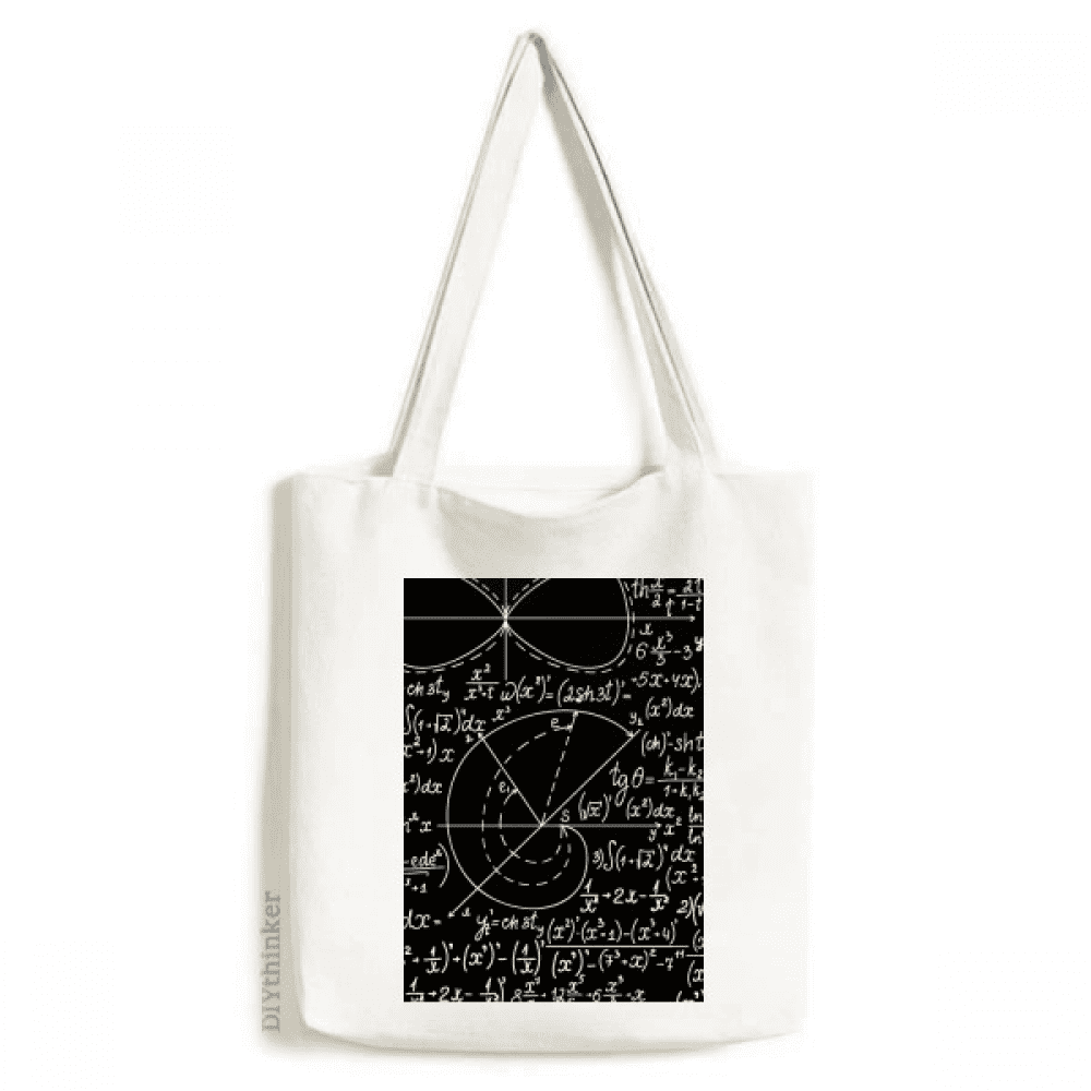 Formulas Science Calculus Stick Figure Tote Canvas Bag Shopping Satchel ...
