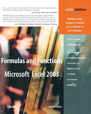 Formulas and Functions with Microsoft Excel 2003 - Walmart.com