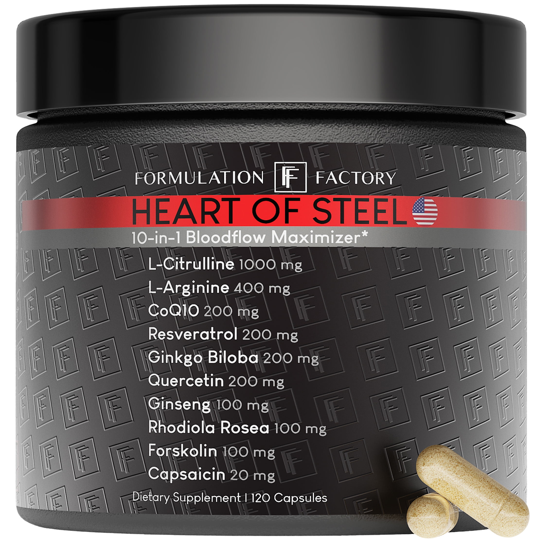 Heart of Steel: 10-in-1 Metabolic Maximizer Nitric Oxide Supplement ...