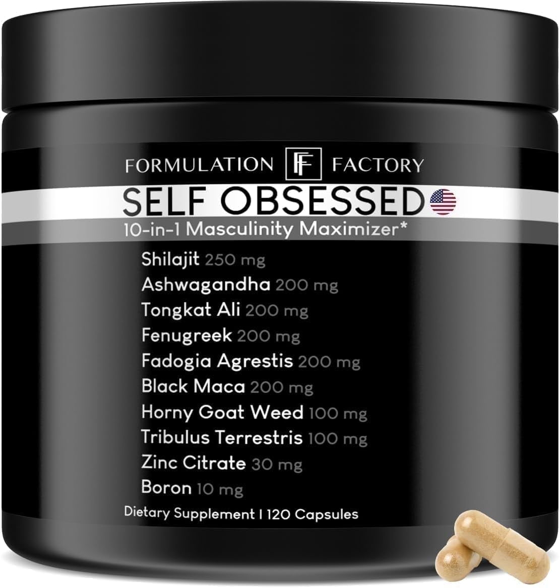 Formulation Factory Self Obsessed Testosterone Booster, 10-in-1 ...