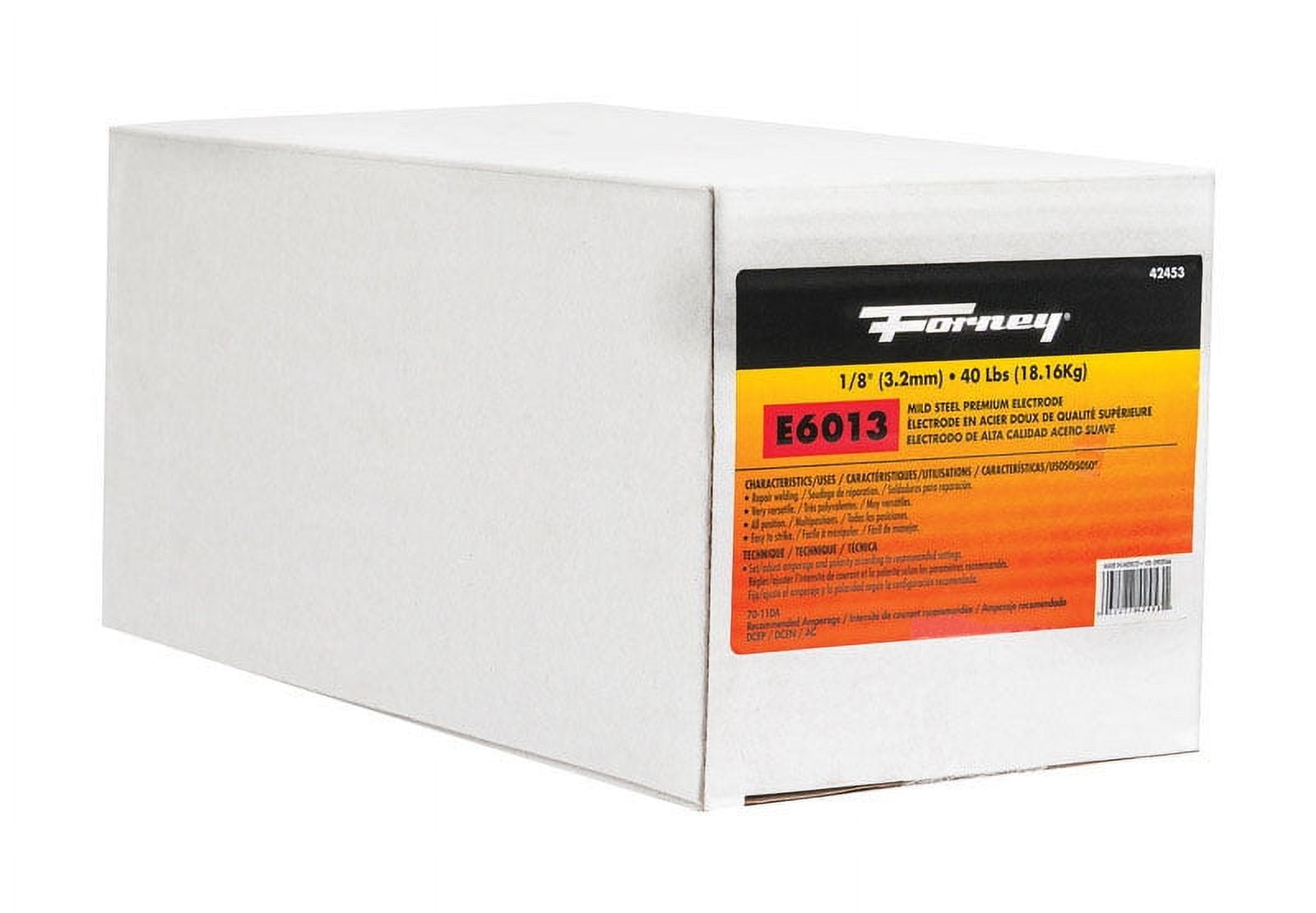 Forney Industries E6013, Steel Electrode, 1/8 in x 40 Pound - Walmart.com