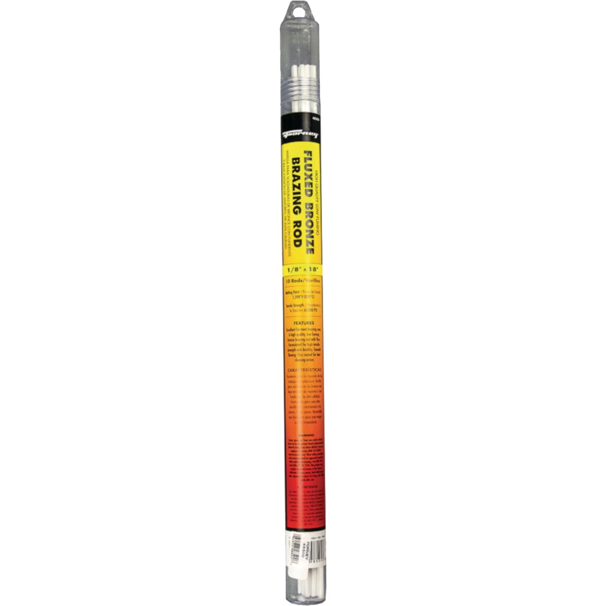 Forney 1/8 in. Dia. x 18 in. L Bronze Brazing/Welding Rods 65000 psi 10 ...