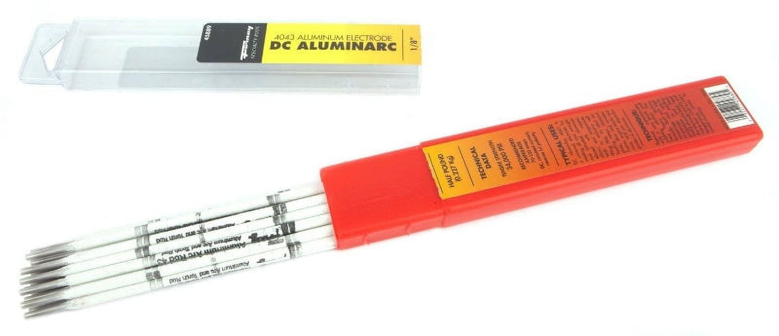 Forney 45889 DC Aluminum Stick Electrodes Arc Welding Rod, 1/8", E4043 ...