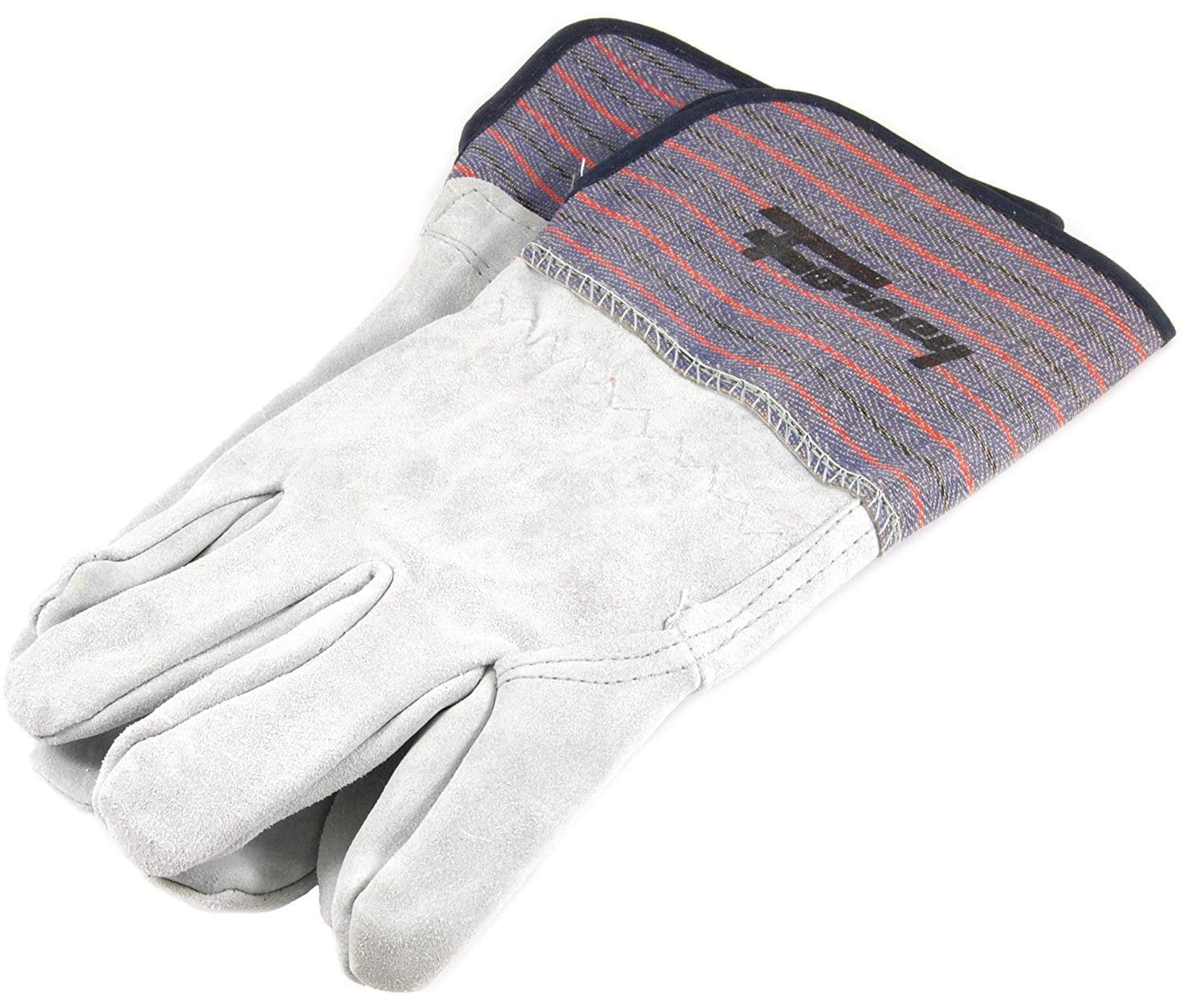Forney 55199 Welding Work Glove, Large, Gray and Blue Leather - Walmart.com