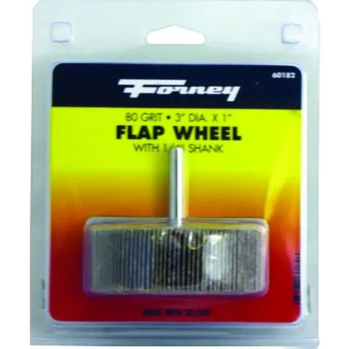 Forney 60182 Flap Wheel 3 Inch By 1 Inch Thick 80 Grit Aluminum Oxide ...