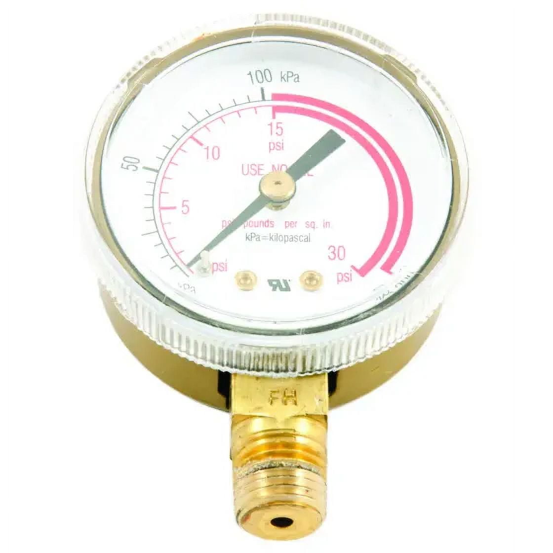 Forney 87730 Regulator Gauge 0 to 30 PSI Pressure 1/4 Inch Connection ...