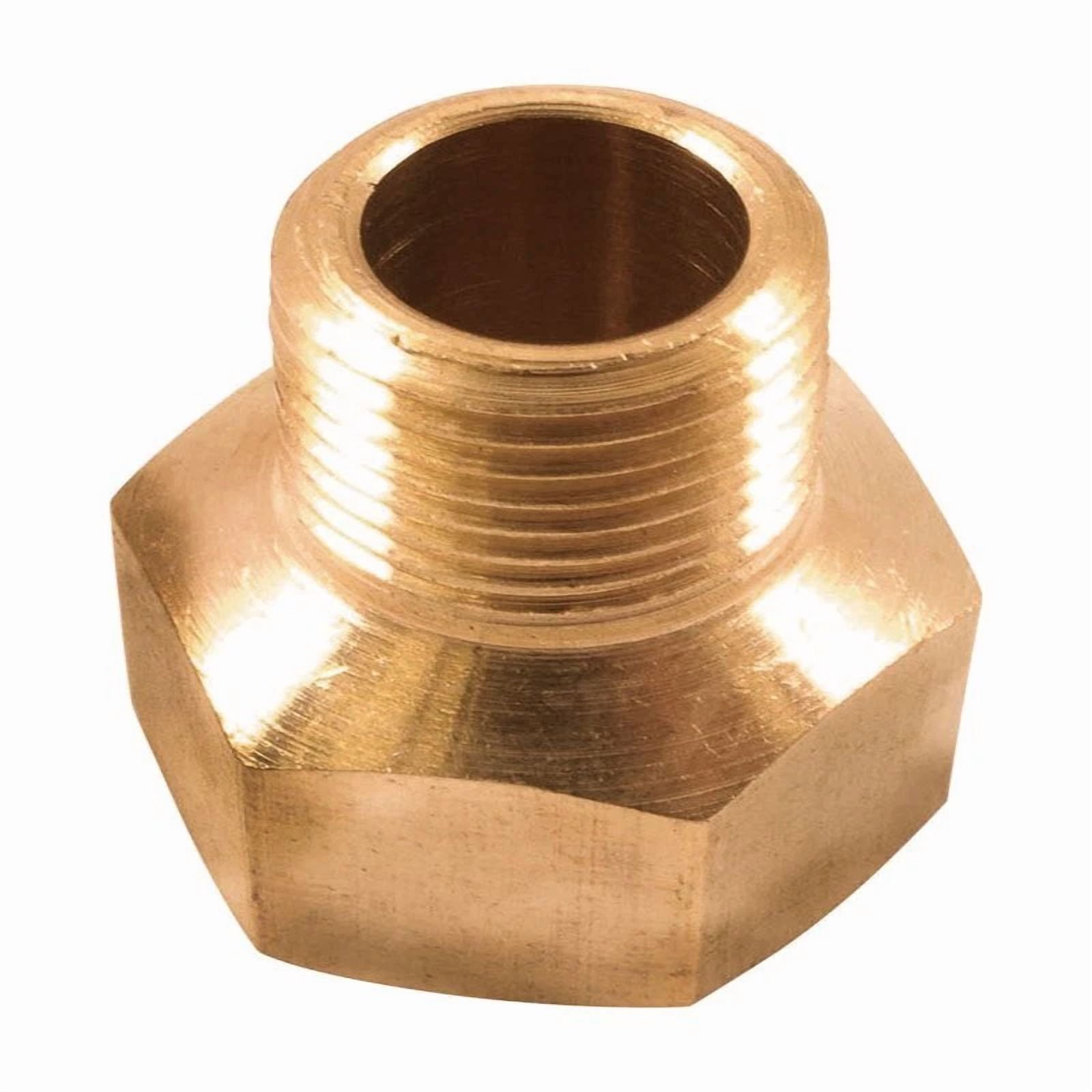 Forney Brass Hose Reducer 3/8 In. Female 1 X 1/4 In. 2 Male 1 Pc ...