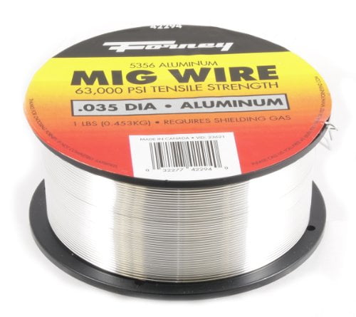 Forney Industries ER5356, Aluminum MIG Welding Wire, .035 in x 1 Pound ...