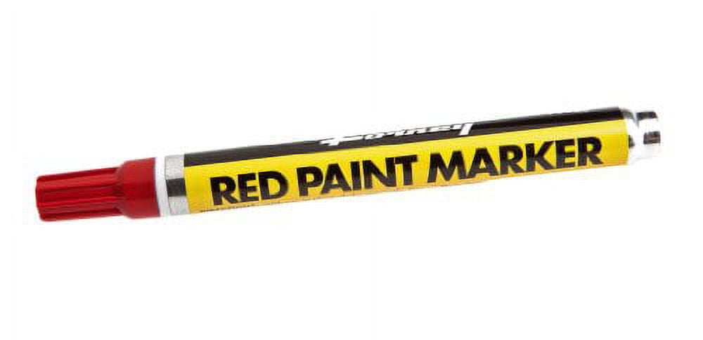 Forney Industries 70820 Oil Based Paint Marker, Red, Xylene, Ethyl ...
