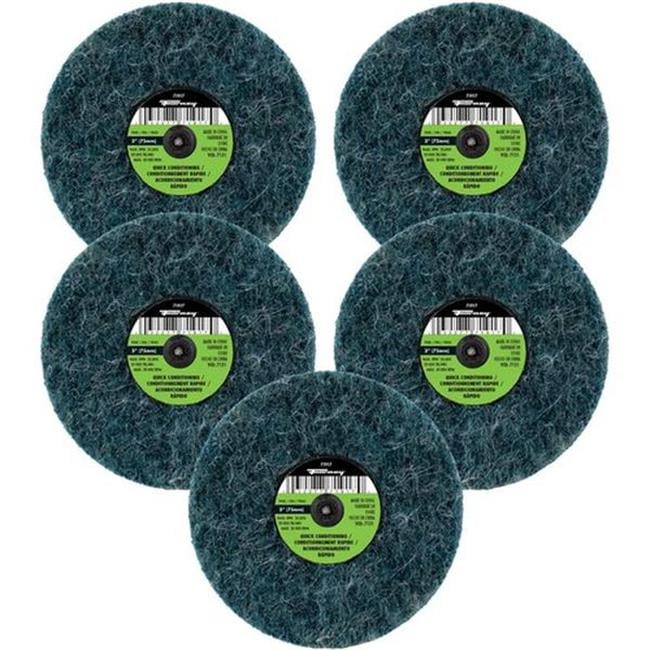 Forney Industries Quick Change Surface Prep Pad, Fine Grit, 3 in (5 ...