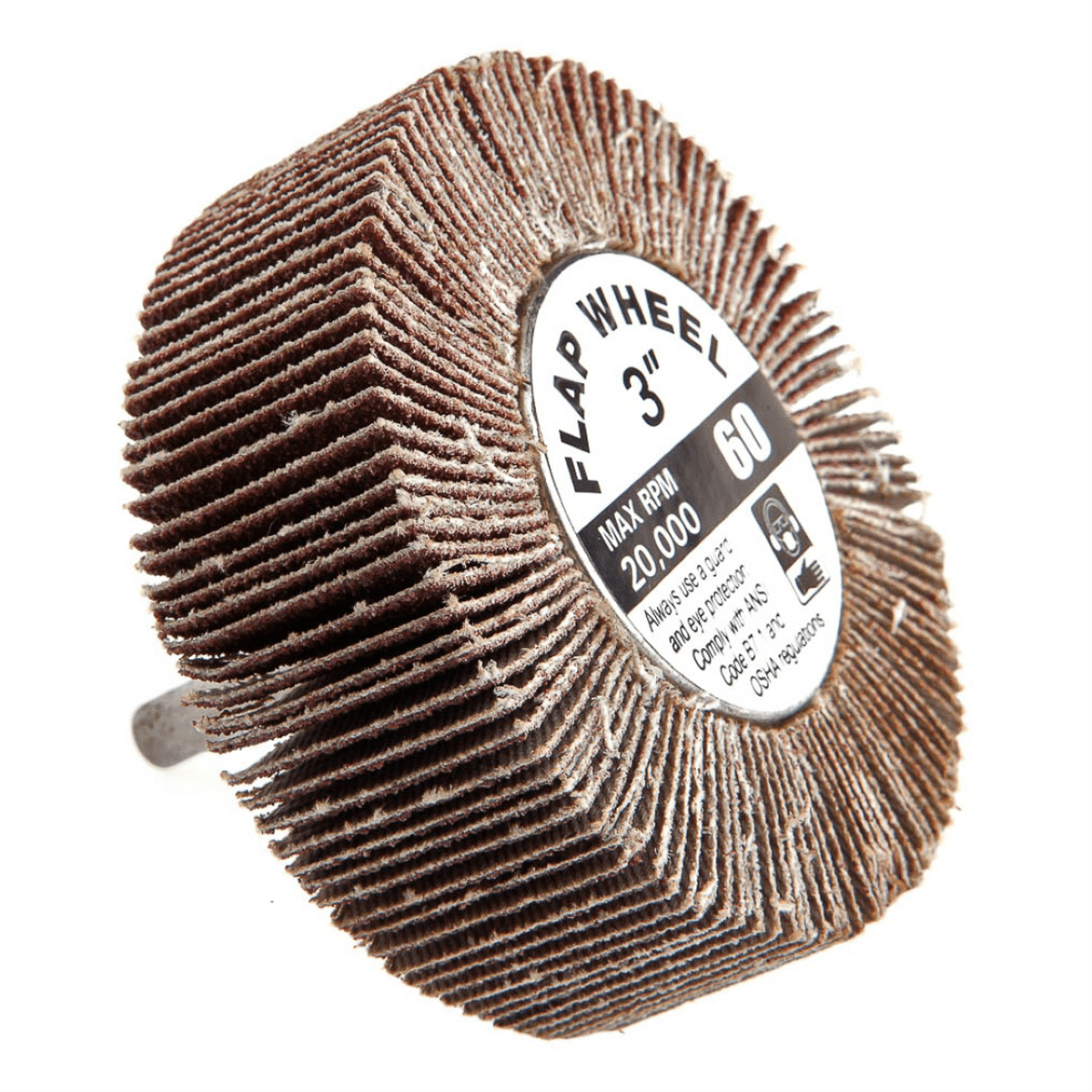 Forney Industries Forney 60181 Flap Wheel, Shank Mounted, 3 in x 1 in ...