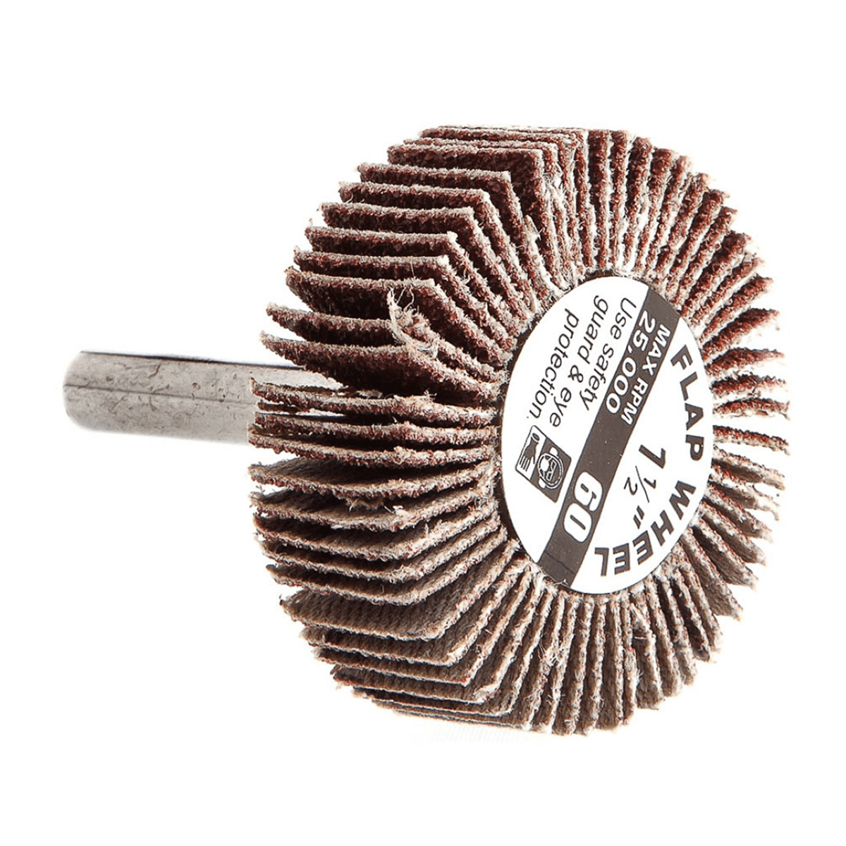 Forney Industries Forney 60187 Flap Wheel, Shank Mounted, 1-1/2 in x 1/ ...