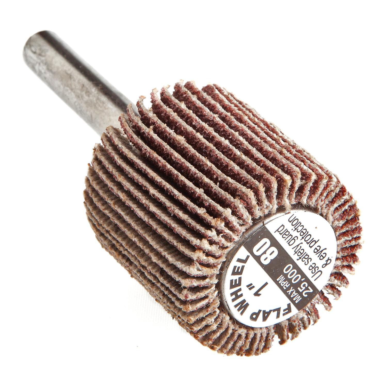 Forney Industries Forney 60191 Flap Wheel, Shank Mounted, 1 in x 1 in ...