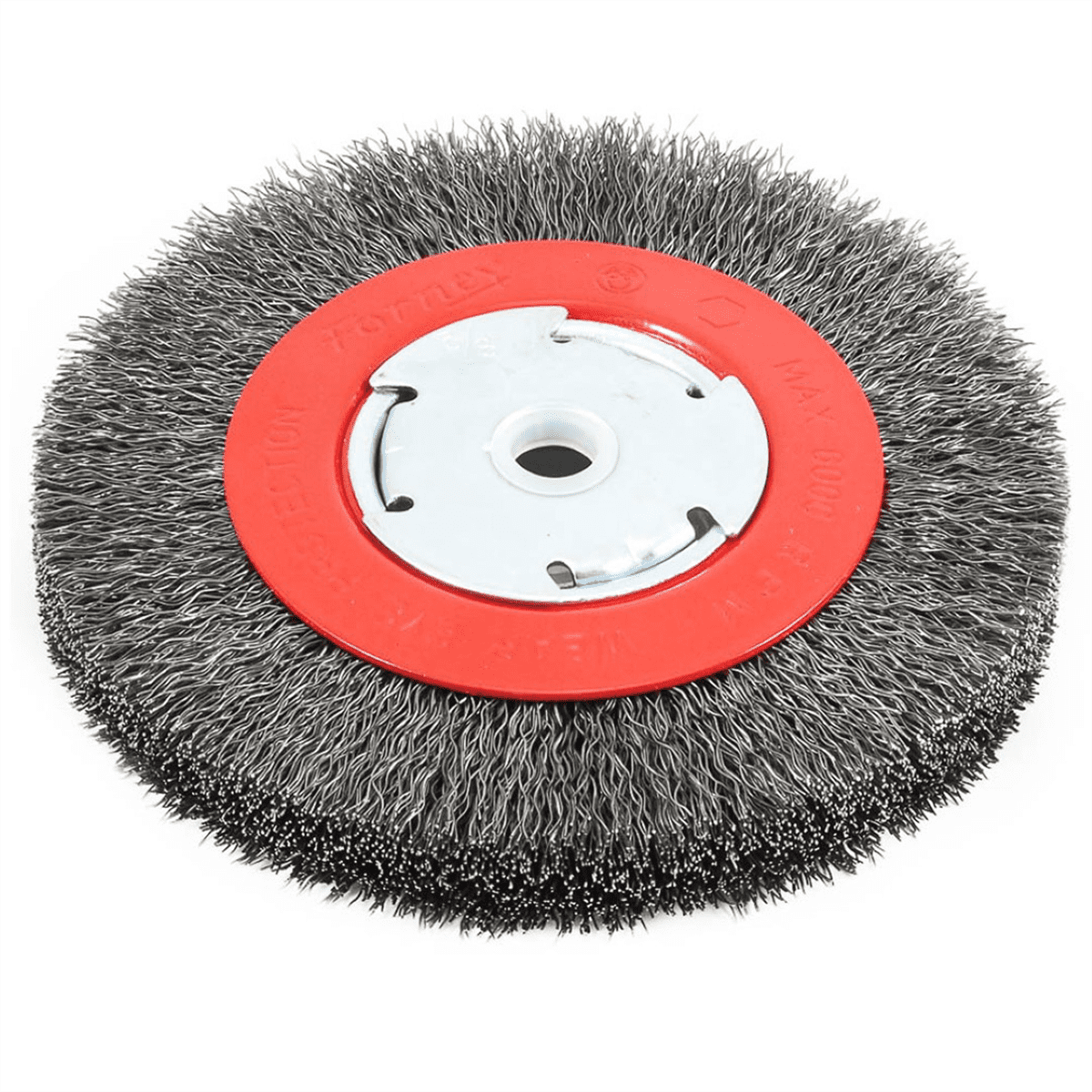 Forney Industries Wire Wheel, Crimped, 6 in x .014 in x 1/2 in - 5/8 in ...
