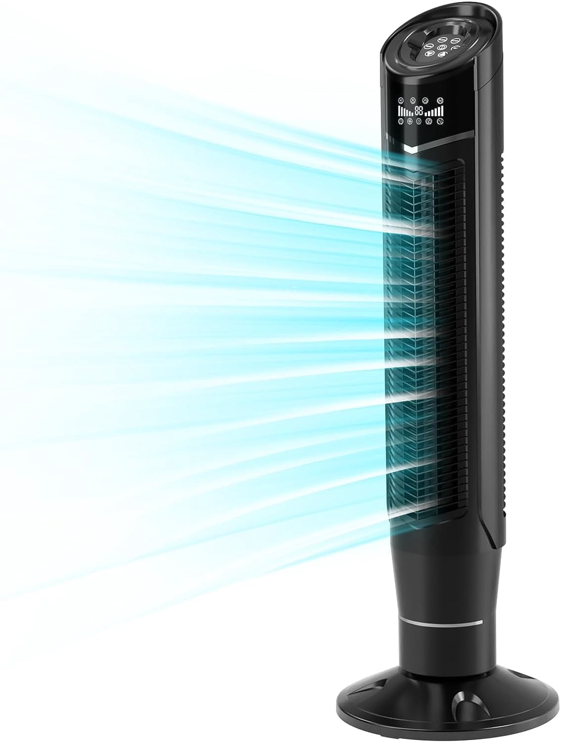 Fornido Tower Fan 360°Oscillating Fan 47 Inch Fan Quiet Cooling 24H ...