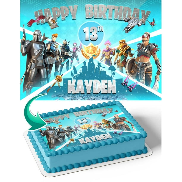 Fornite Chapter 2 Season 5 Edible Image Cake Topper Personalized ...