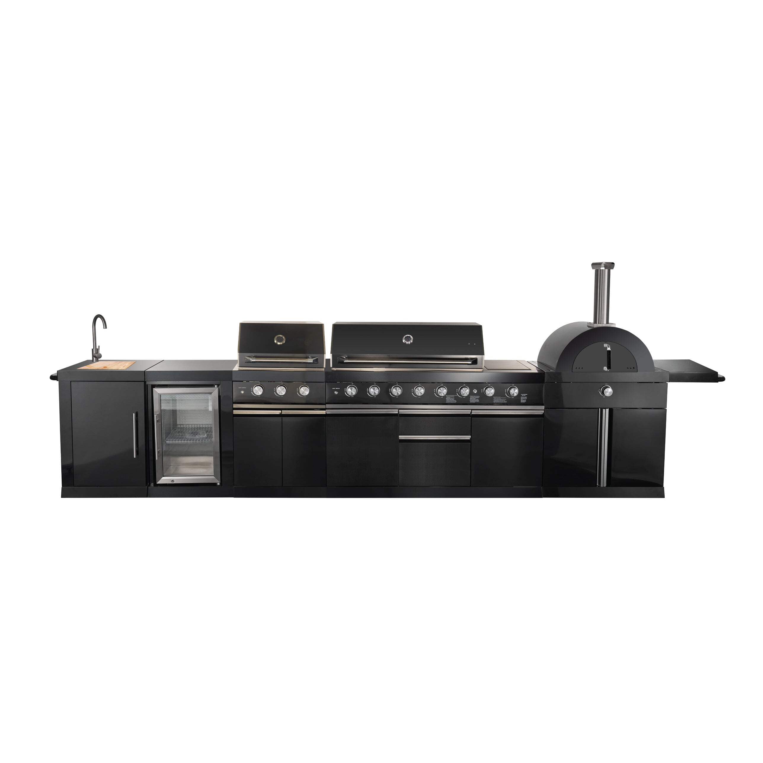 Forno All’Aperto 99,600 BTU Outdoor Kitchen, 5 Burners, Infrared ...