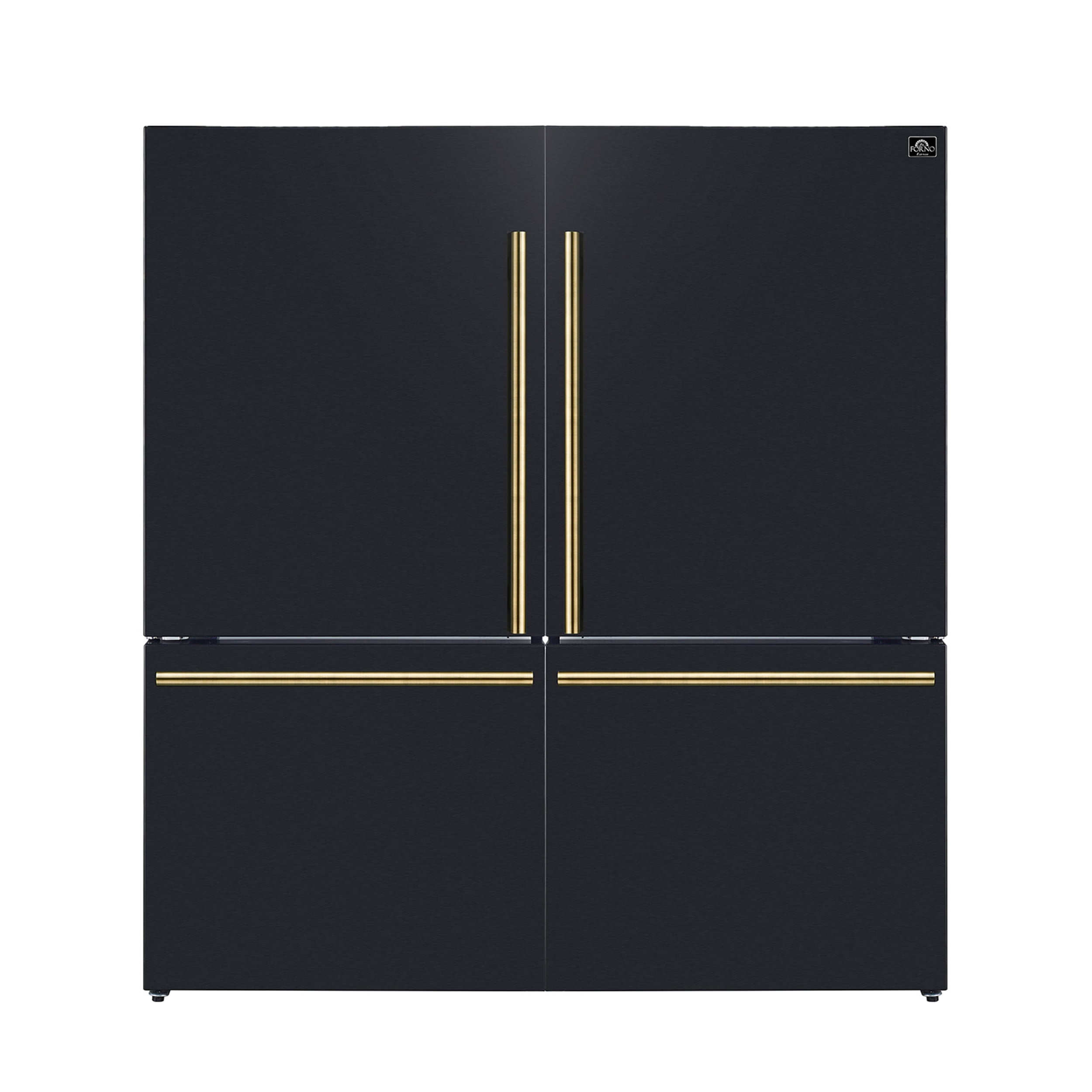 Forno Milano 2-Piece 62-Inch Freestanding Dual Bottom Freezer ...