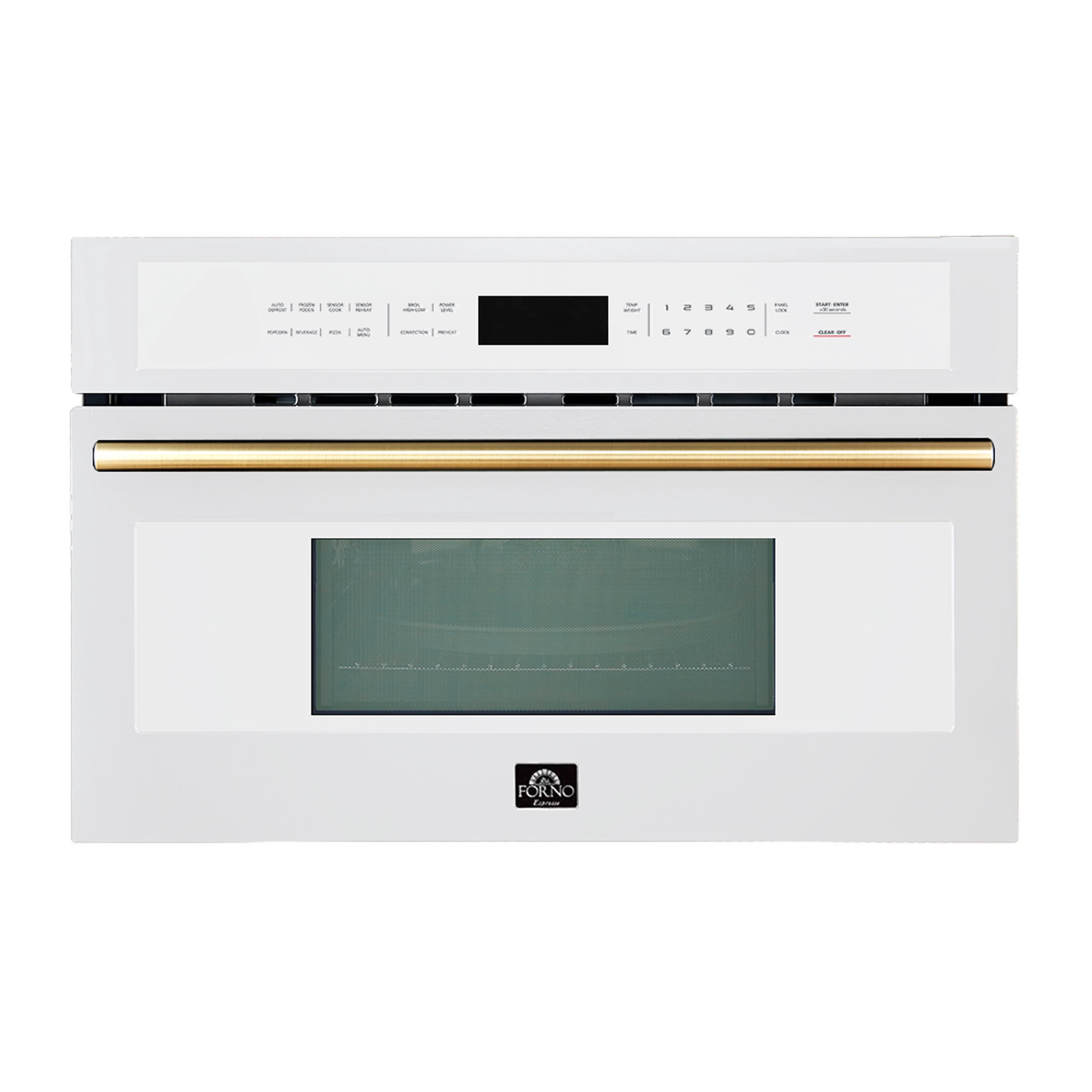Forno Oliena Espresso White 30 Inch 1750 Watt Compact Oven & 1000 Watt ...