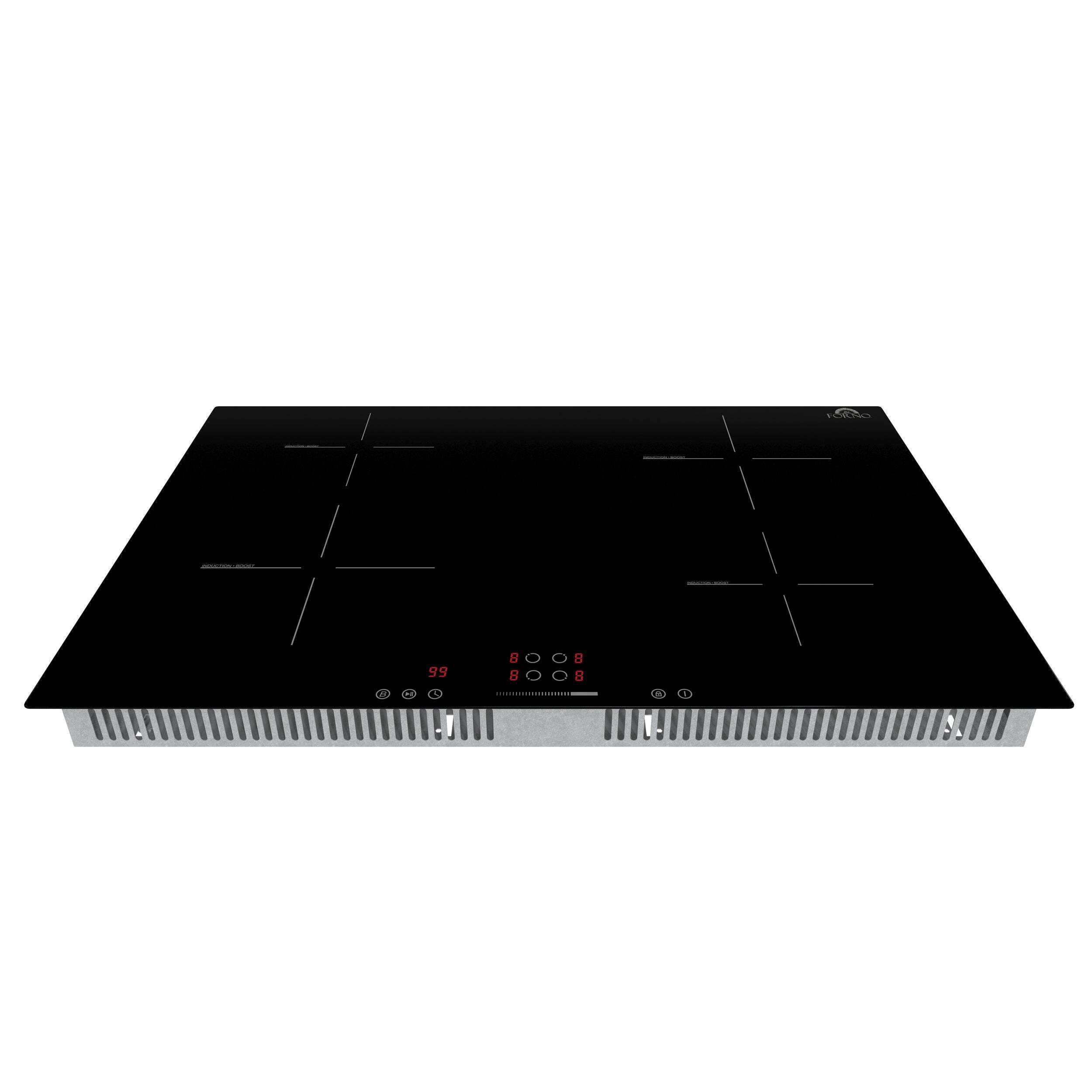 Forno Parco 30-Inch Induction Cooktop, 4 Zones, 7,200W Total Power ...