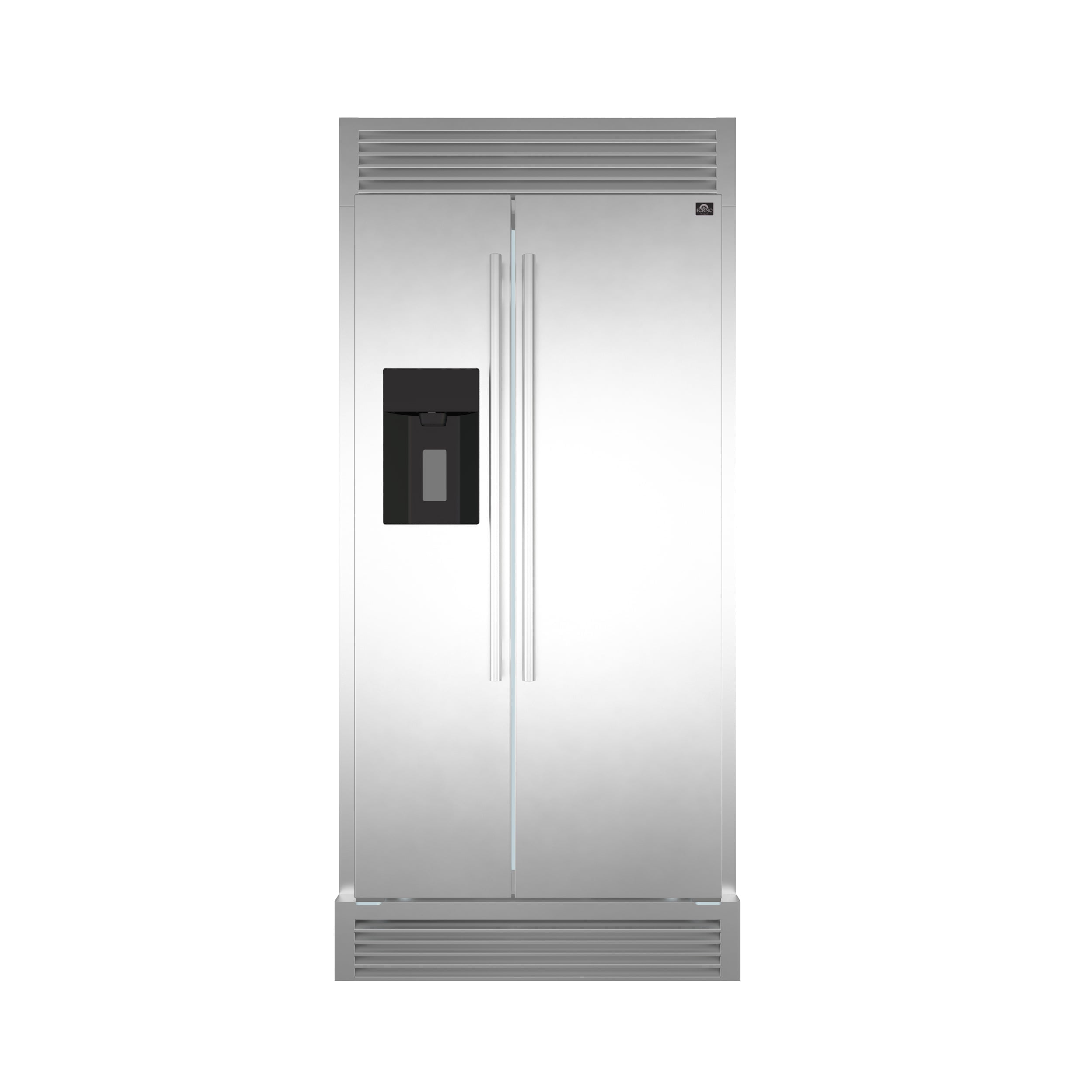 Forno Salerno 40-Inch Built-In Stainless Steel Refrigerator, 20 cu.ft ...