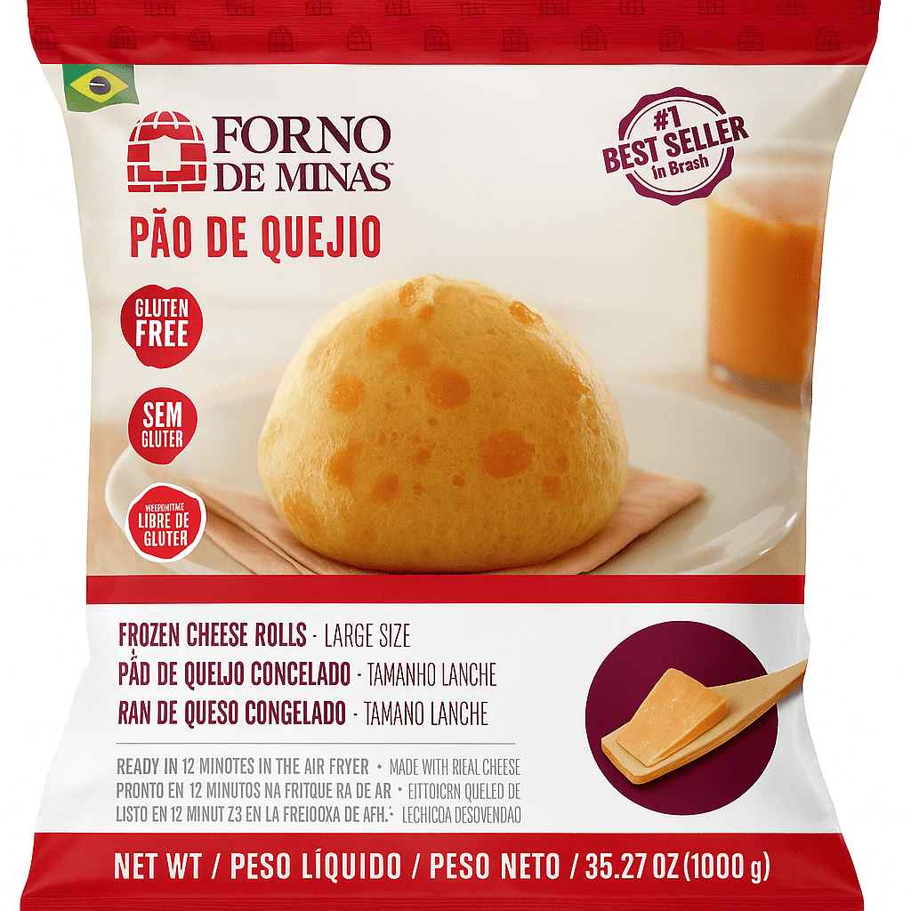 Forno de Minas Cheese Rolls Large Size 35.27 oz - Brazilian Cheese ...