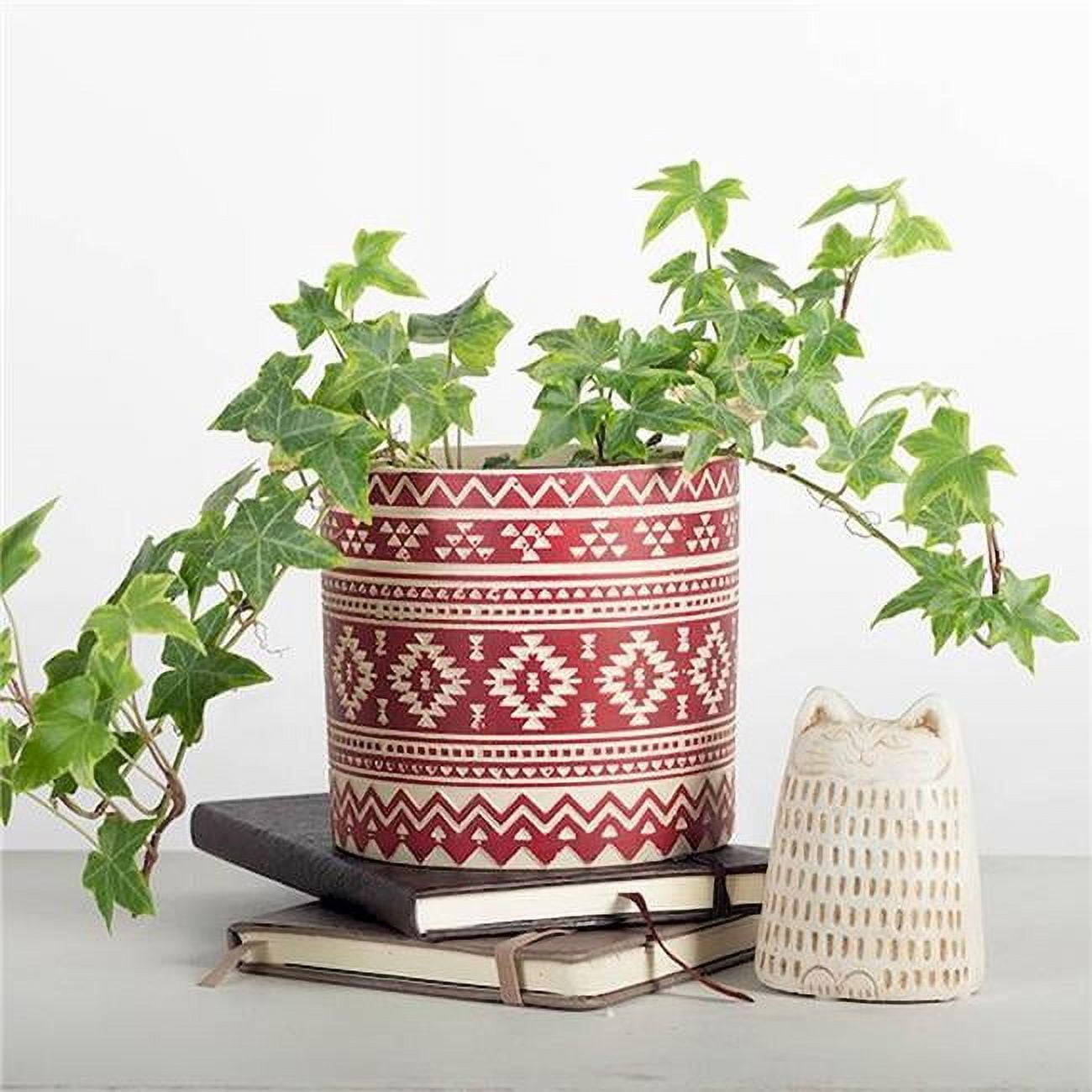 Forpost FP-CNP-137 Red & Beige Aztec Pattern Planter - Walmart.com