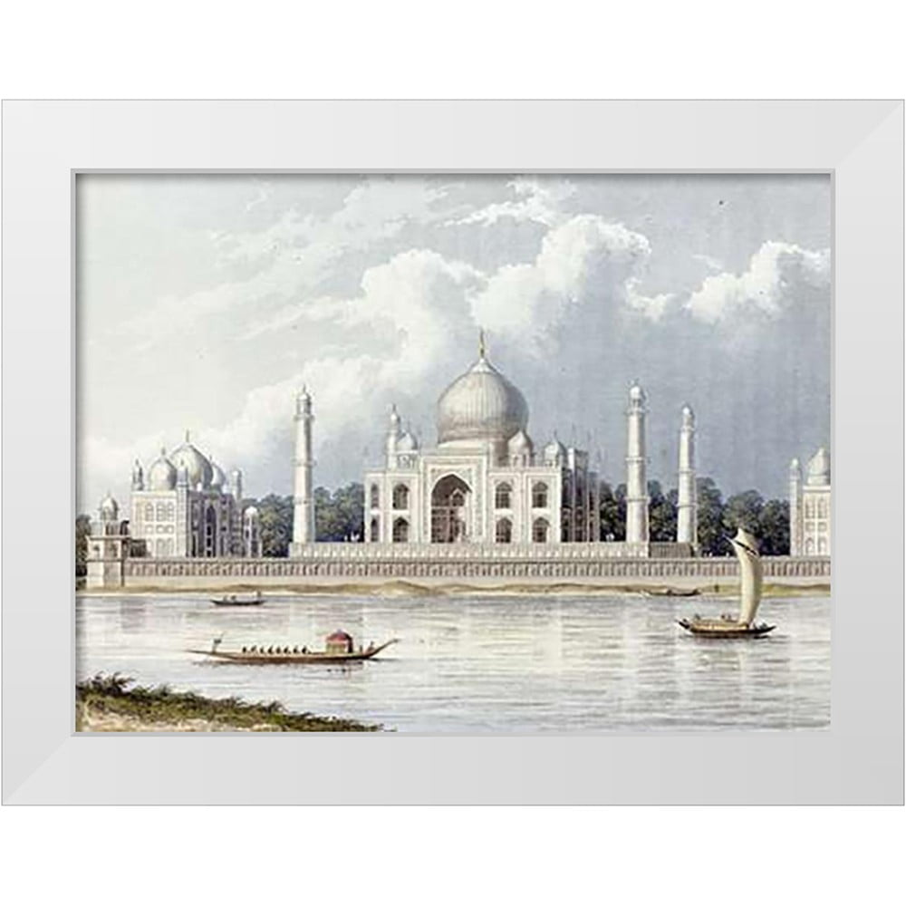 Forrest, Charles Ramus 14x11 White Modern Wood Framed Museum Art Print Titled - The Taj Mahal ...