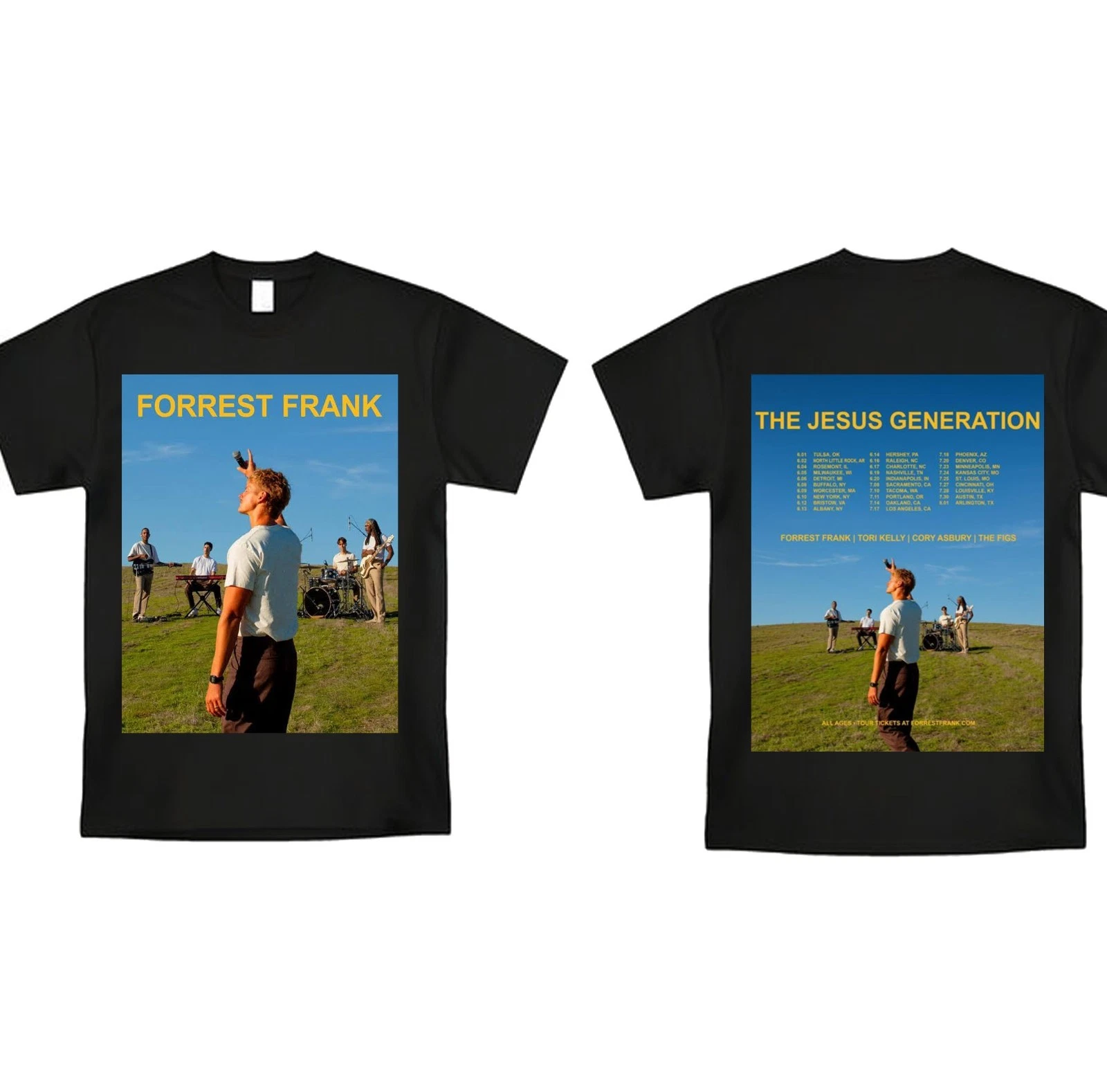 Forrest Frank The Jesus Generation Tour 2026 T-Shirt 2 Side, S-3Xl ...