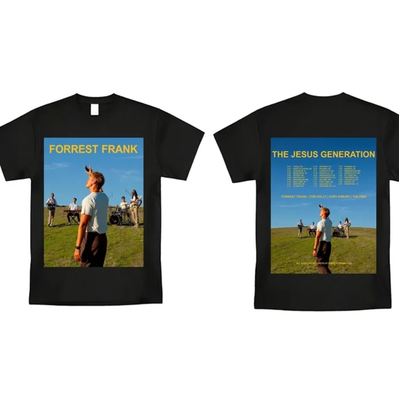 Forrest Frank The Jesus Generation Tour 2026 T-Shirt 2 Side, S-3Xl ...