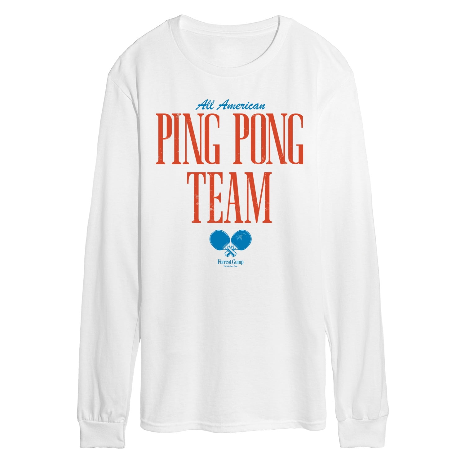 Forrest Gump - All American Ping Pong Team - Men's Long Sleeve Graphic ...
