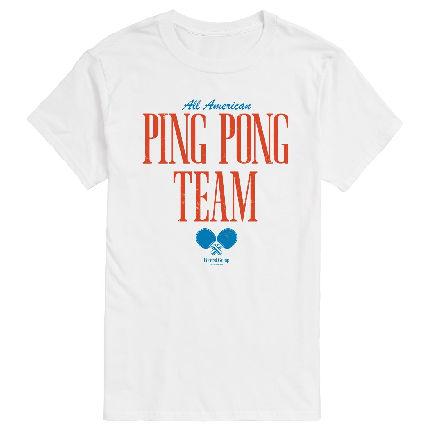 Forrest Gump - All American Ping Pong Team - Men's Short Sleeve Graphic T-Shirt - Walmart.com
