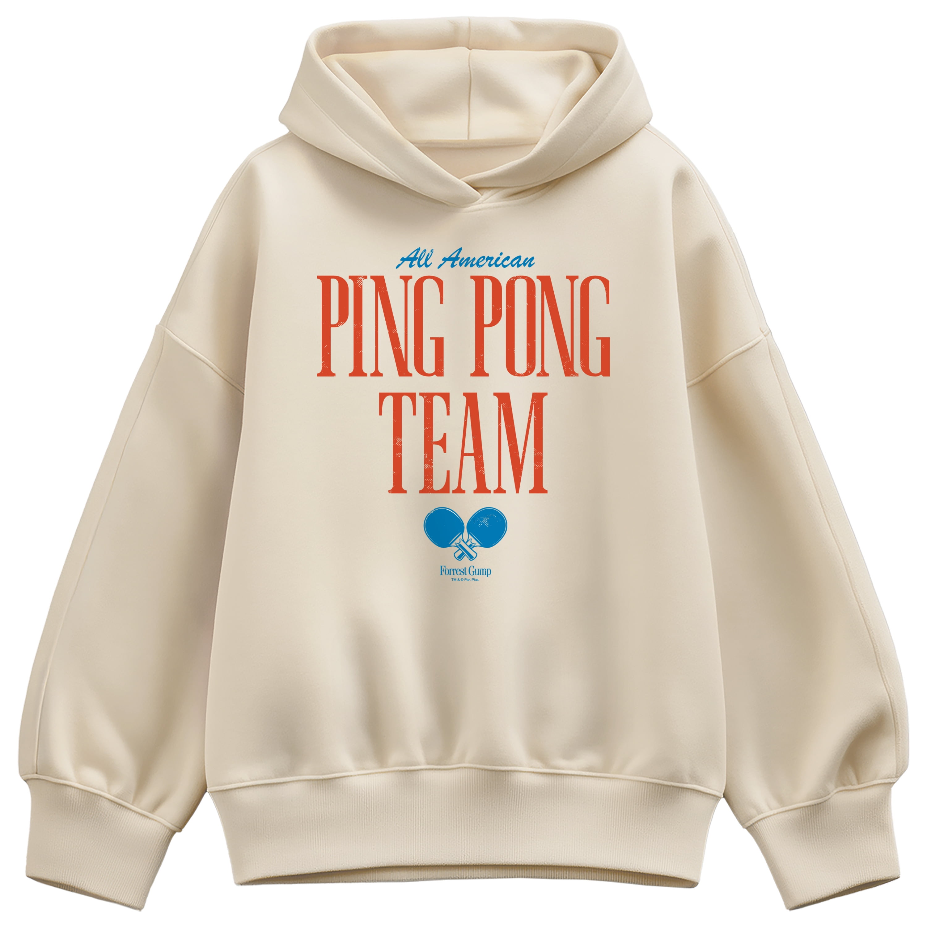 Forrest Gump - All American Ping Pong Team - Women's Oversized Fleece Hoodie Sweatshirt ...