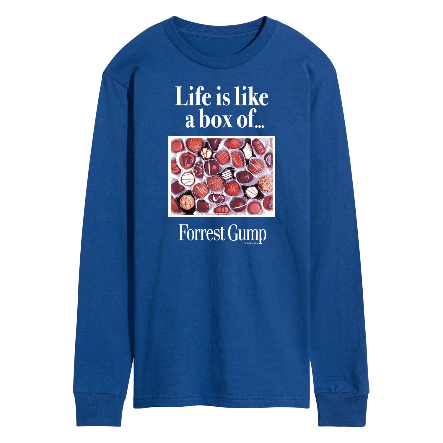 Forrest Gump - Life Is Like A Box Of Chocolates - Men's Long Sleeve T ...