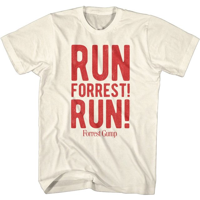 Forrest Gump Run Forrest Run Natural Shirts - Walmart.com