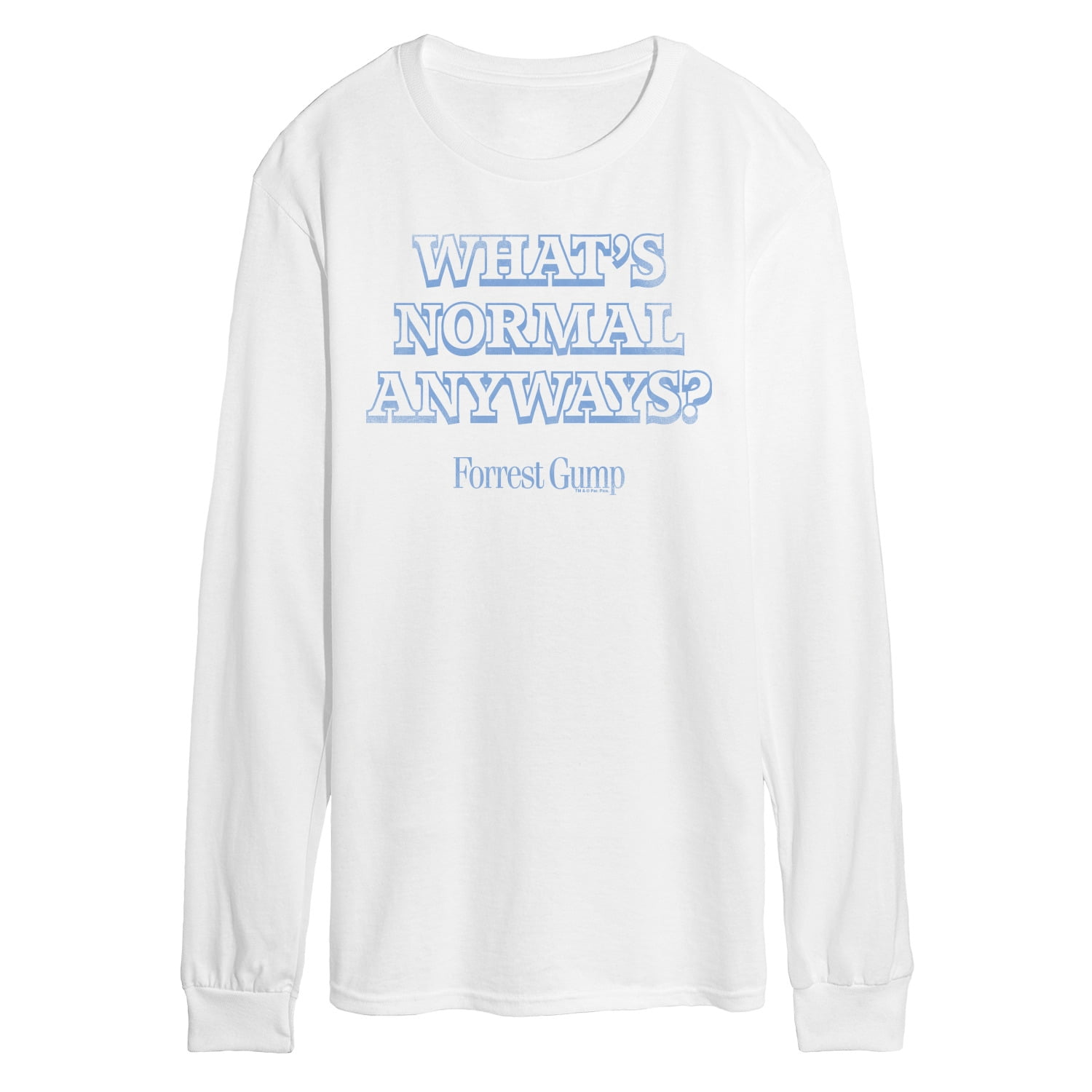 Forrest Gump - Whats Normal Anyway - Men's Long Sleeve Graphic T-Shirt ...