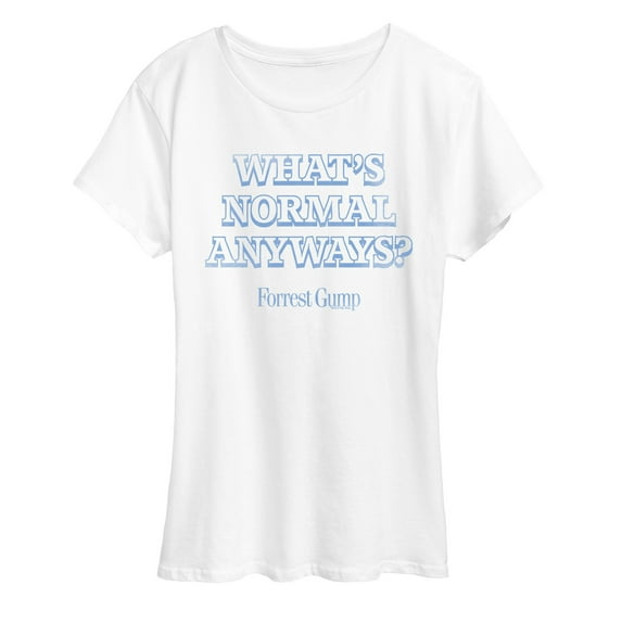 Forrest Gump - Whats Normal Anyway - Women's Short Sleeve Graphic T ...