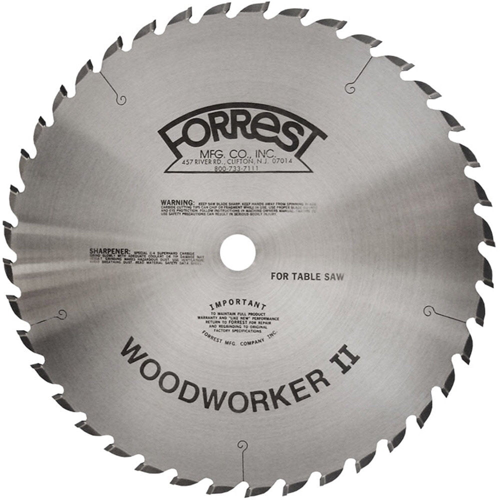 Forrest Woodworker Ii 12In X 40T Atb Blade - Walmart.com